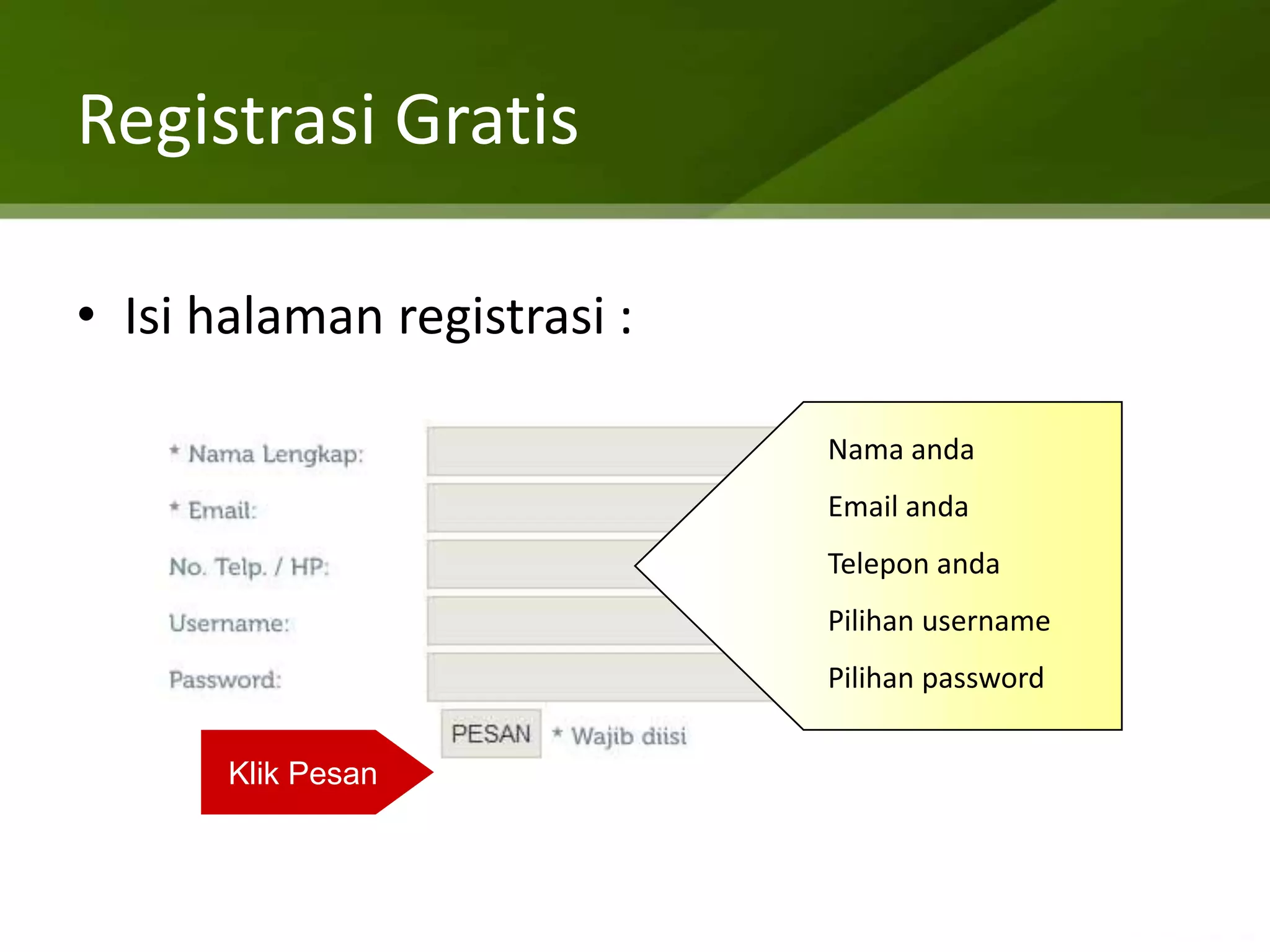 Cara mendaftar gratis simpleshop | PPT