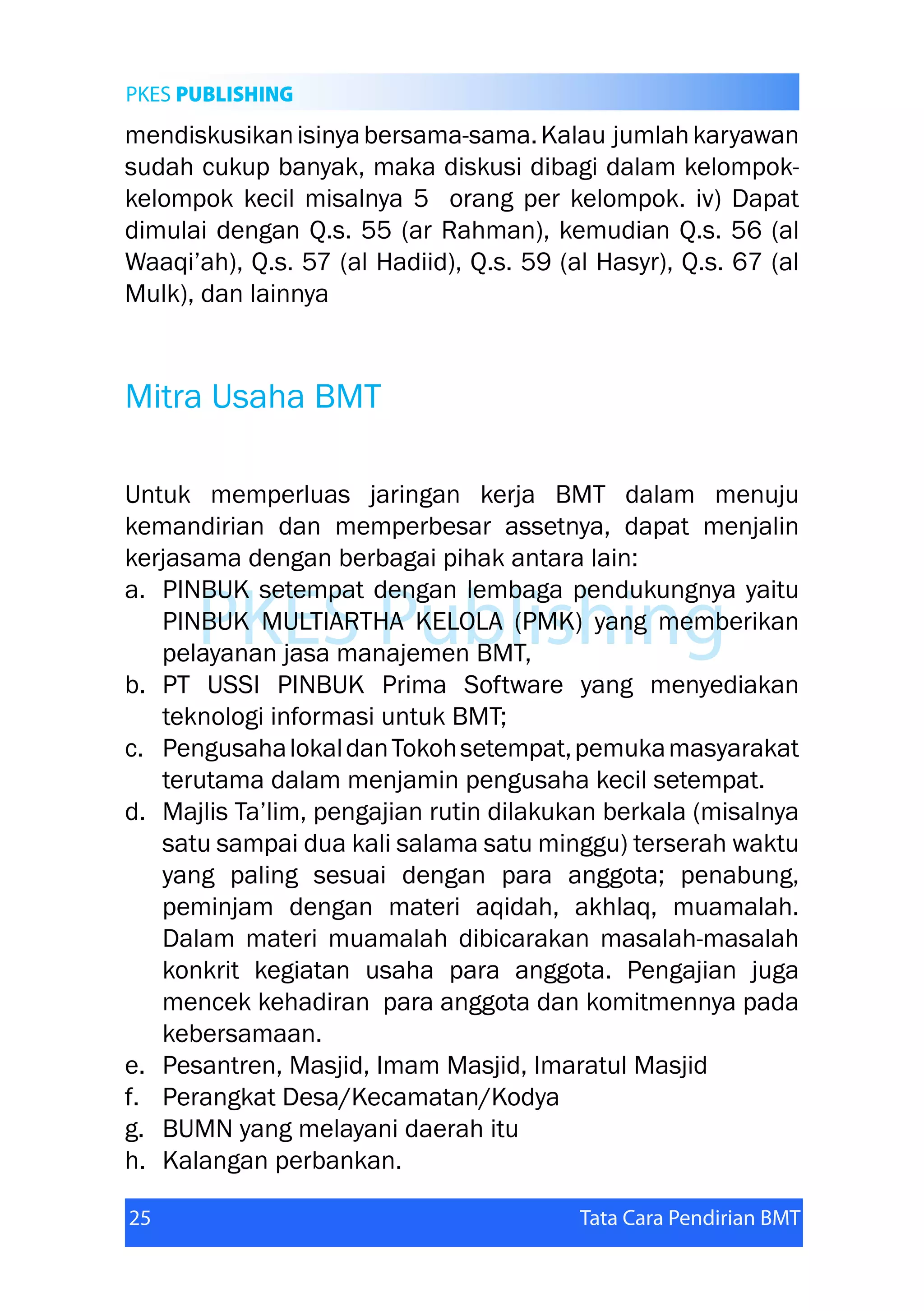 Cara mendirikan bmt | PDF