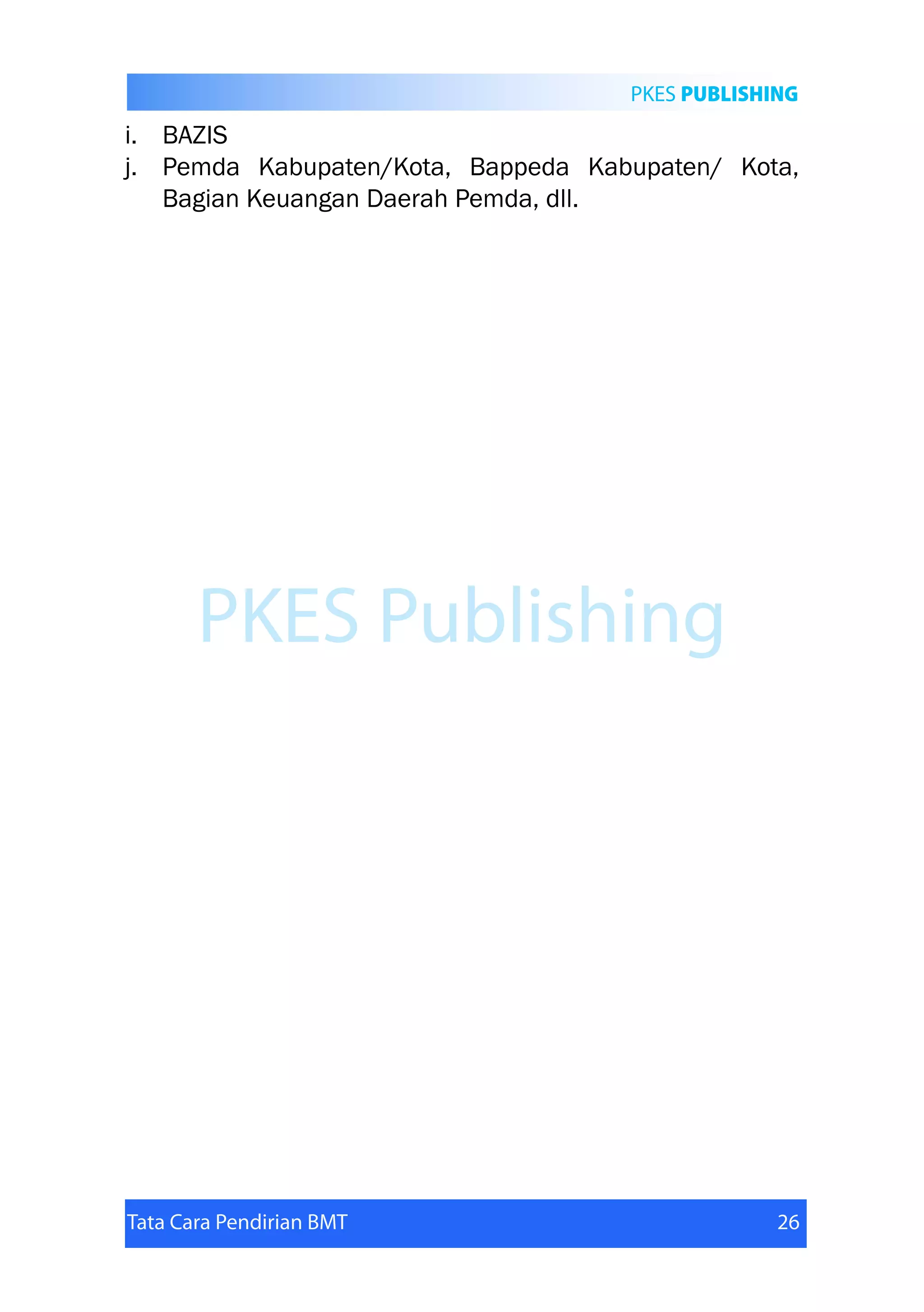 Cara mendirikan bmt | PDF