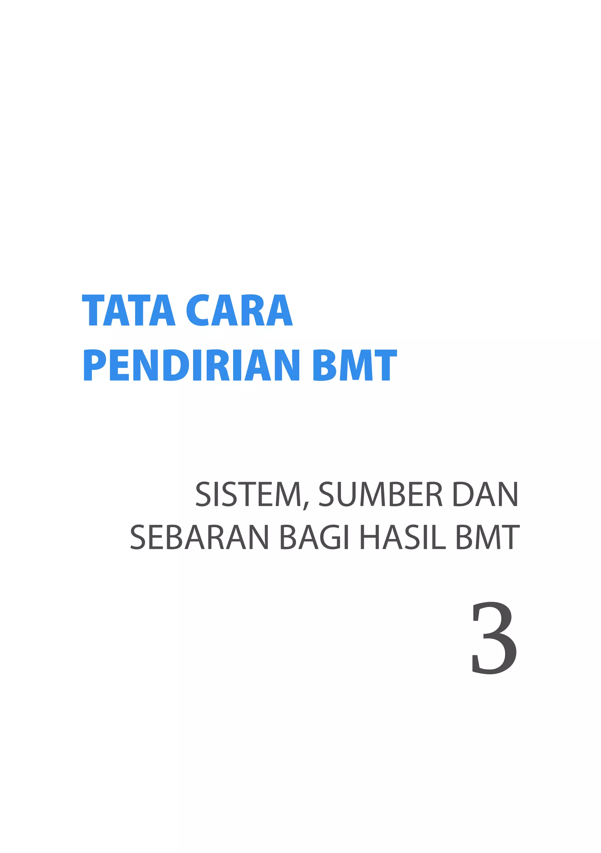 Cara mendirikan bmt | PDF