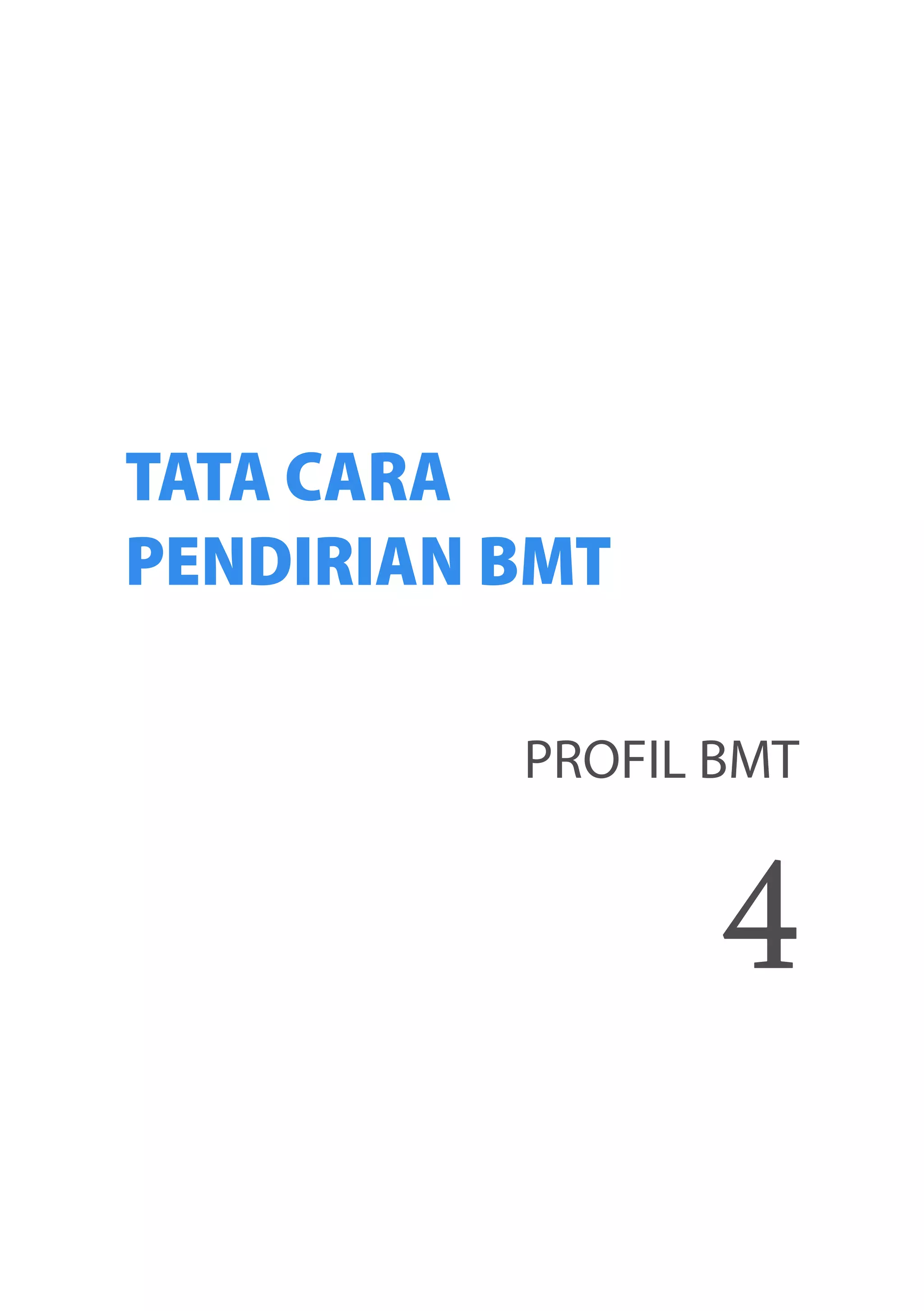 Cara mendirikan bmt | PDF