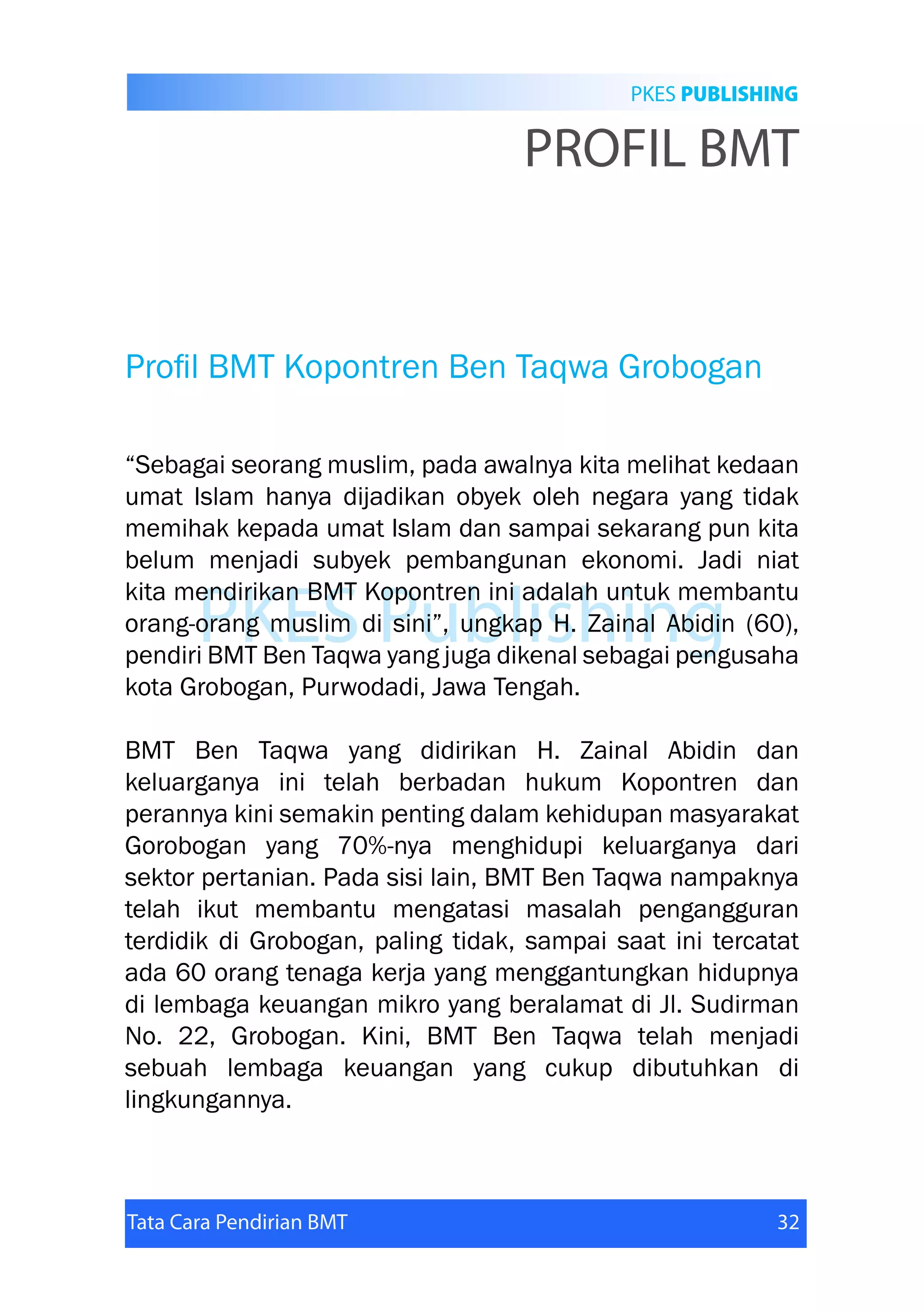 Cara mendirikan bmt | PDF