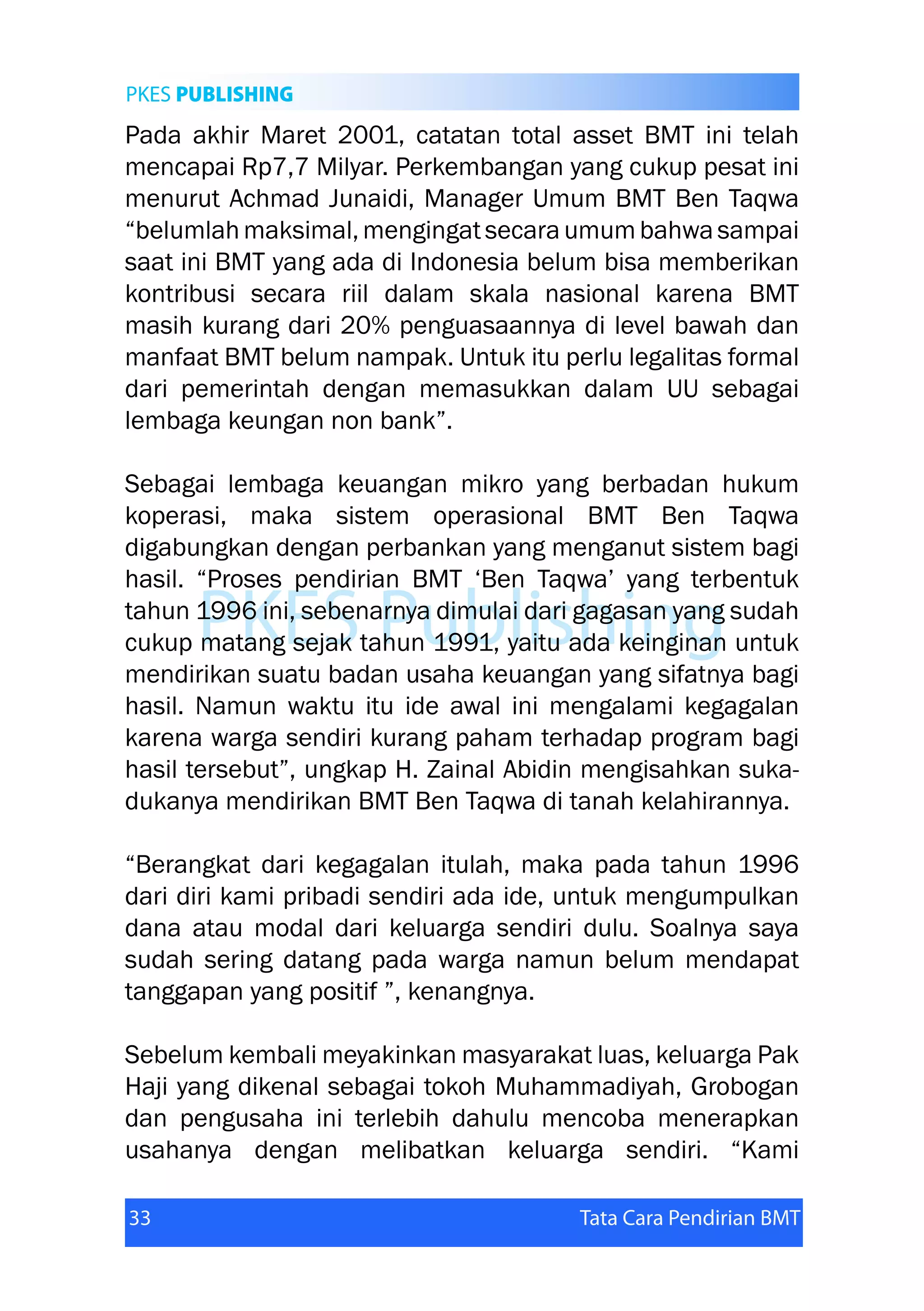 Cara mendirikan bmt | PDF
