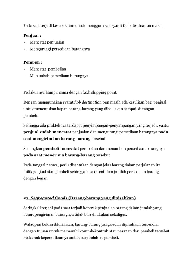 Cara menentukan status kepemilikan persediaan barang | PDF