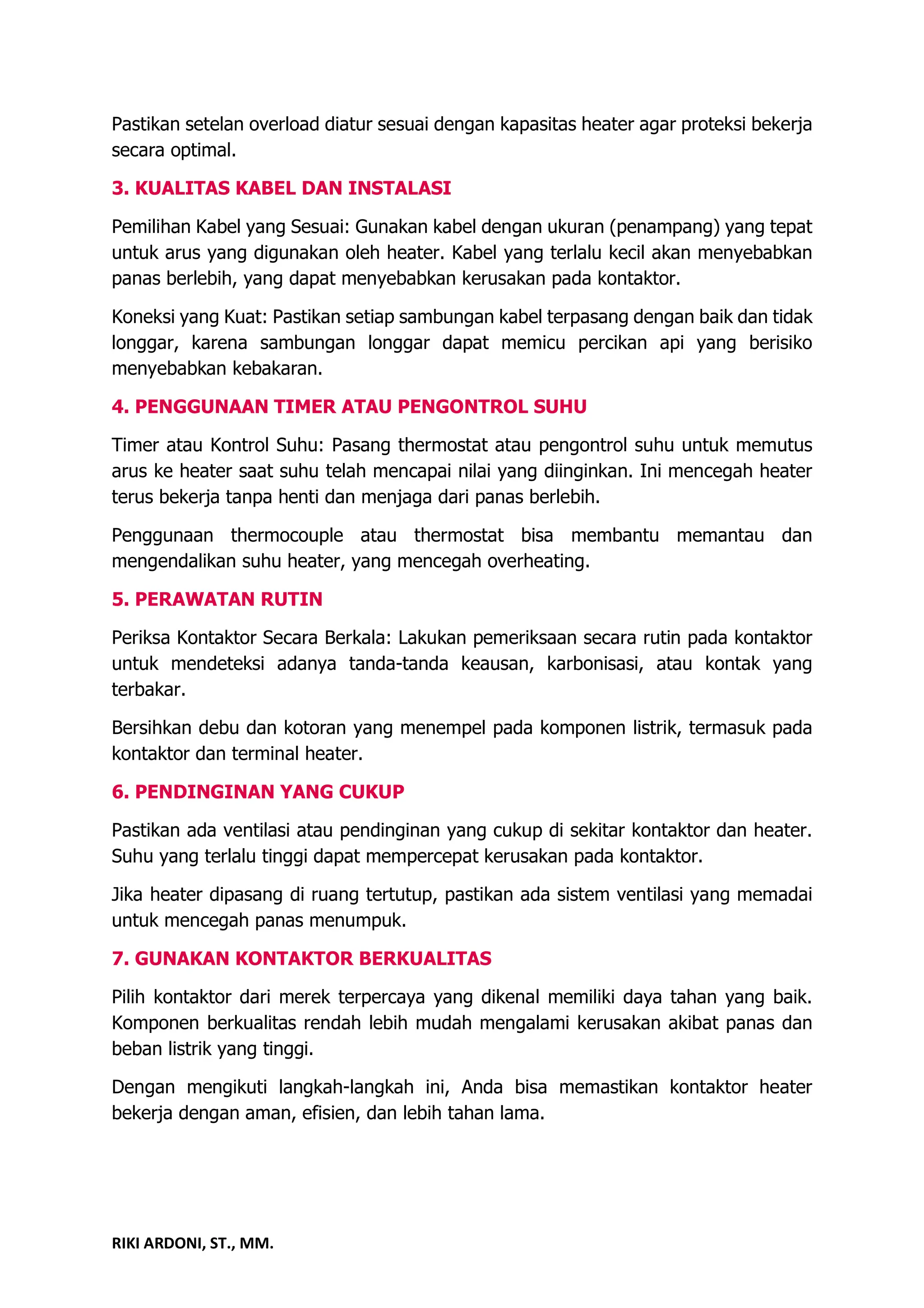 CARA MENENTUKAN UKURAN AMPERE CONTACTOR YANG COCOK UNTUK MOTOR LISTRIK ...