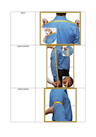 Cara mengambil ukuran badan lelaki | DOCX
