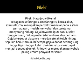 Cara mengatasi batuk pilek pada anak | PPTX