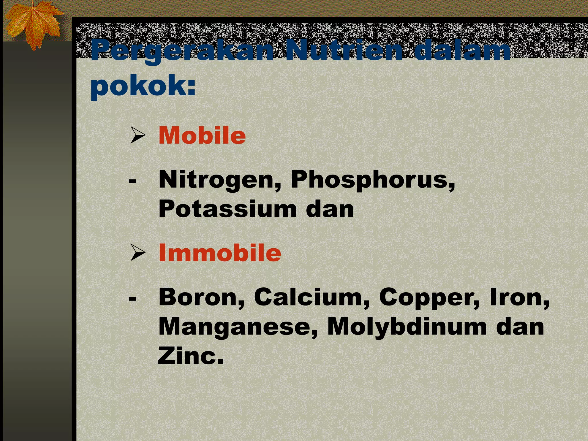 CARA MENGATASI KEKURANGAN NUTRIEN TANAMAN | PDF