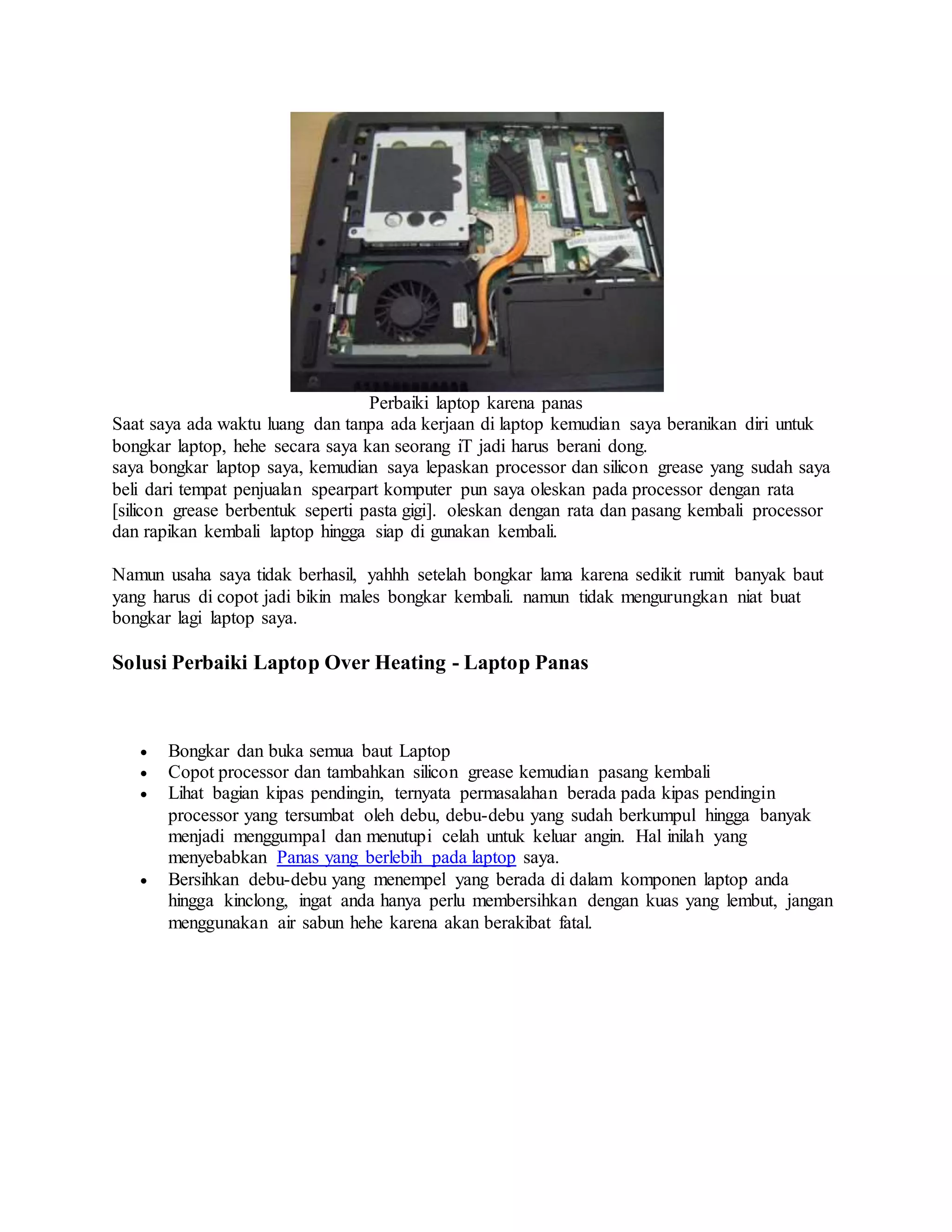 Cara mengatasi laptop_overheating | PDF