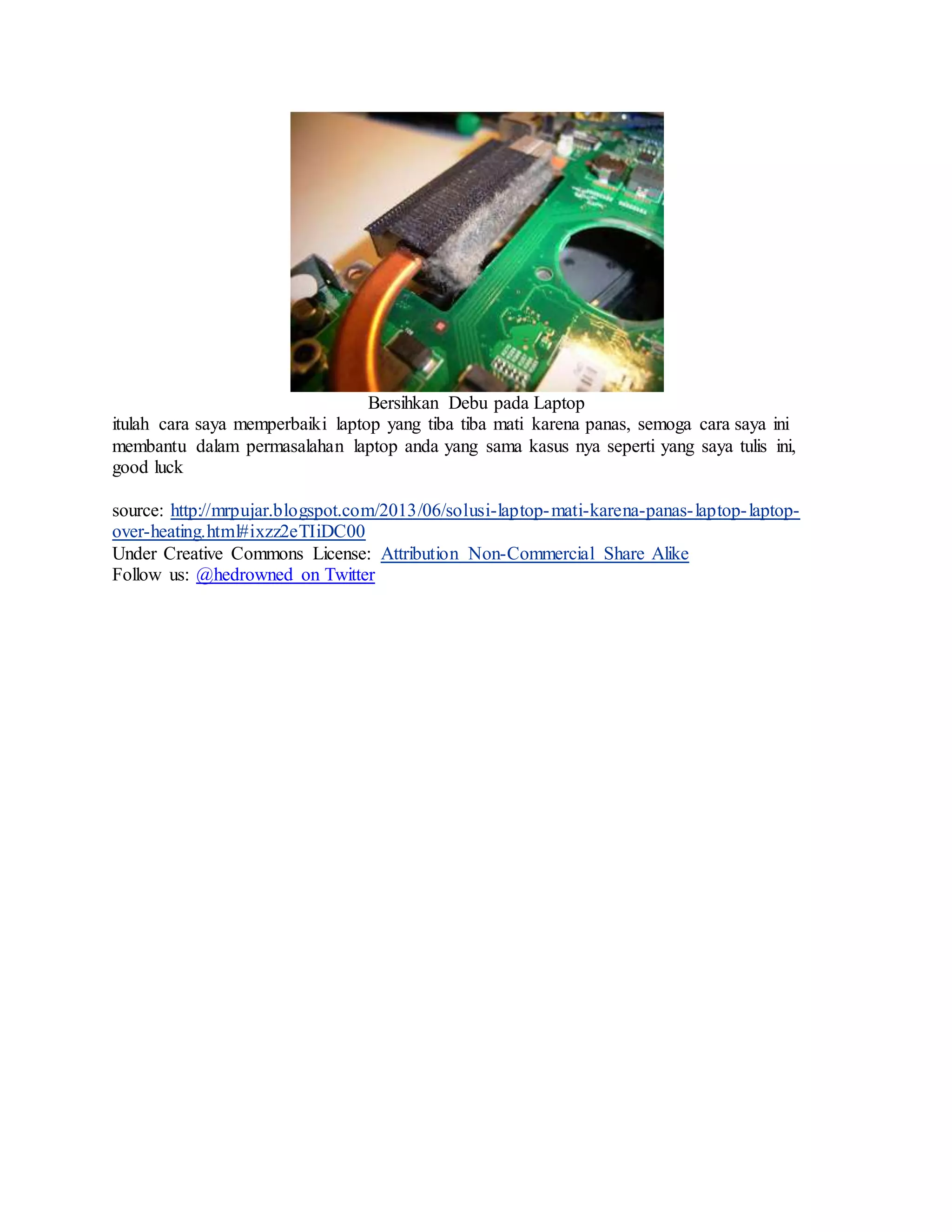 Cara mengatasi laptop_overheating | PDF