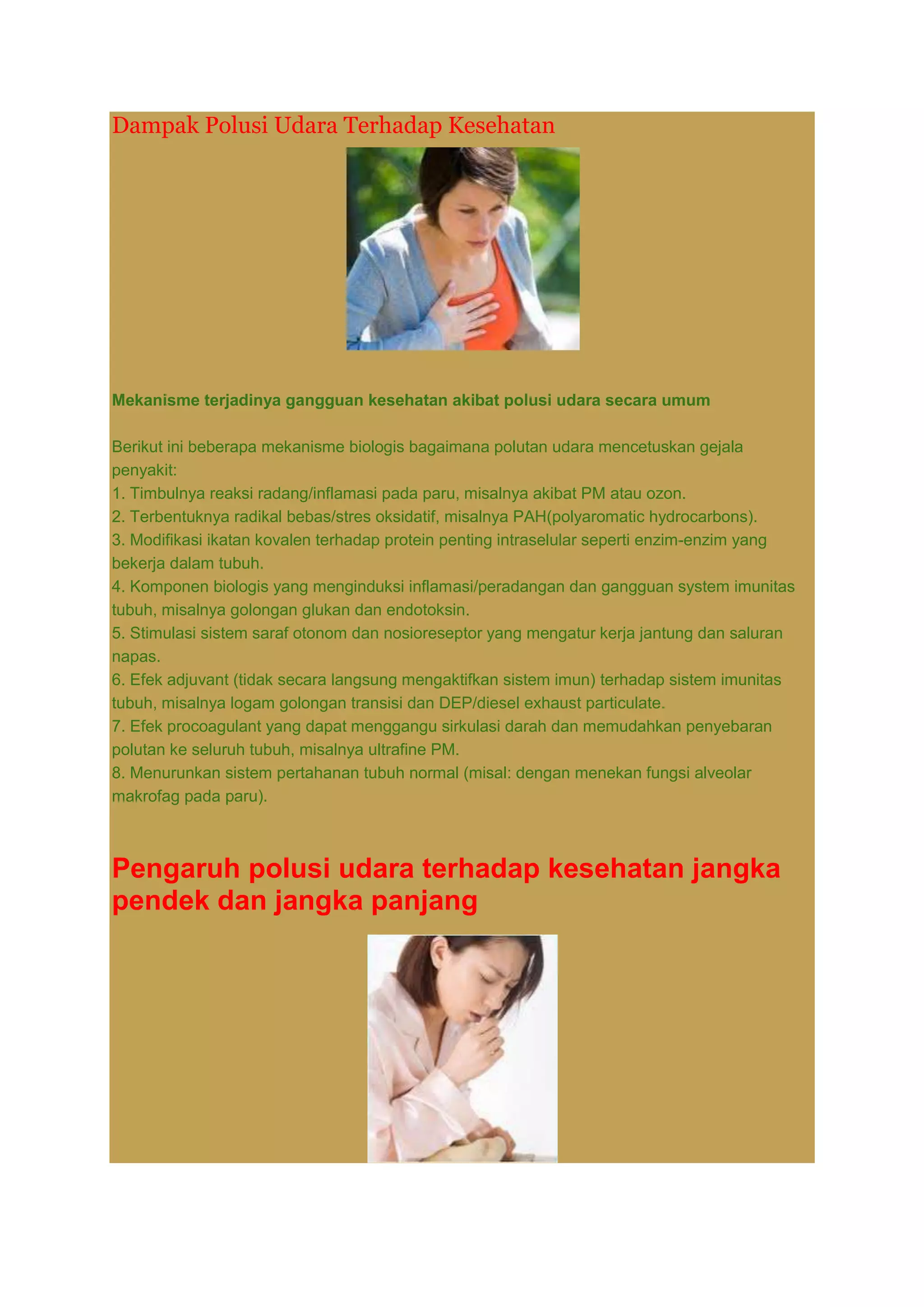 Cara mengatasi pencemaran udara | PDF