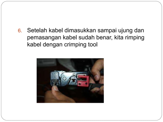 Cara mengcrimping kabel | PPTX