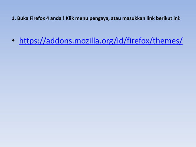 Cara mengganti tema firefox 4 | PPTX