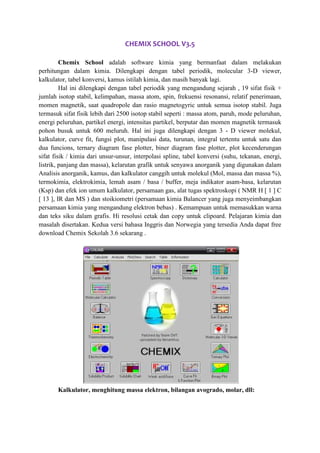 Cara menggunakan aplikasi chemix school v3.5 | DOCX