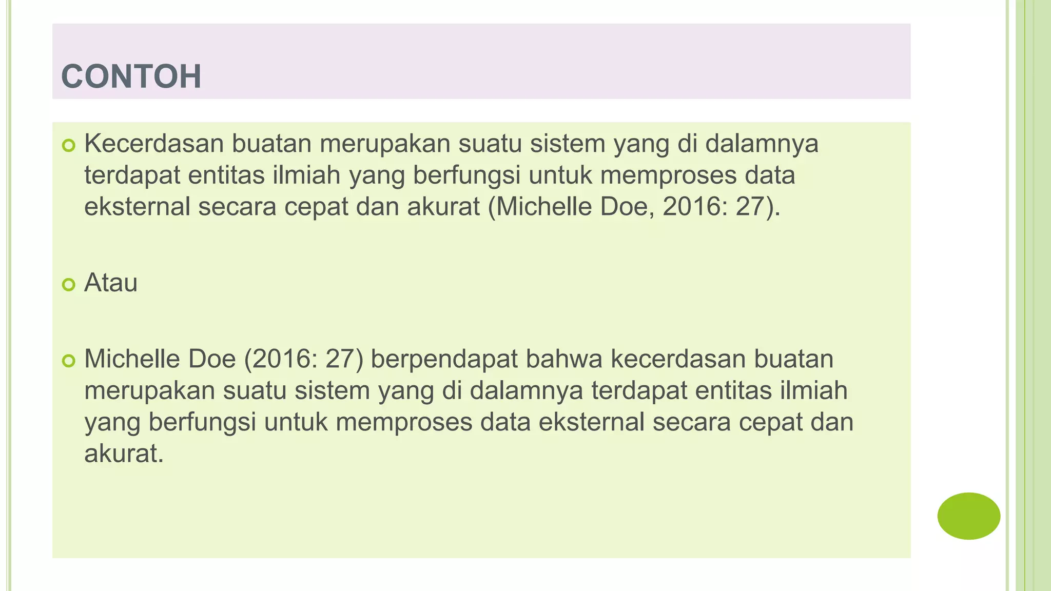 Cara menggunakan kutipan & sampe dapus | PPTX