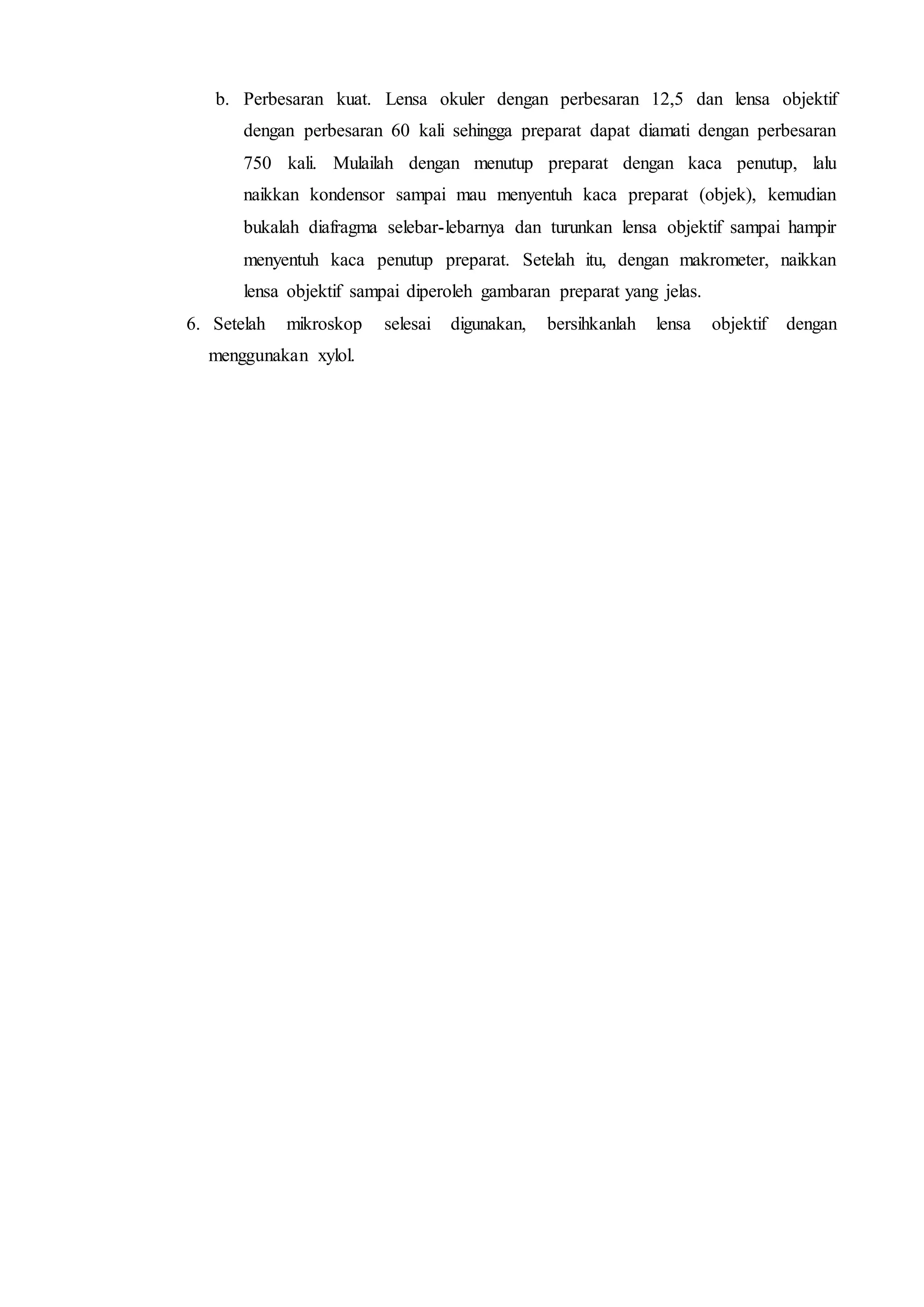 Menyunting Teks - Cara Menggunakan Mikroskop | PDF