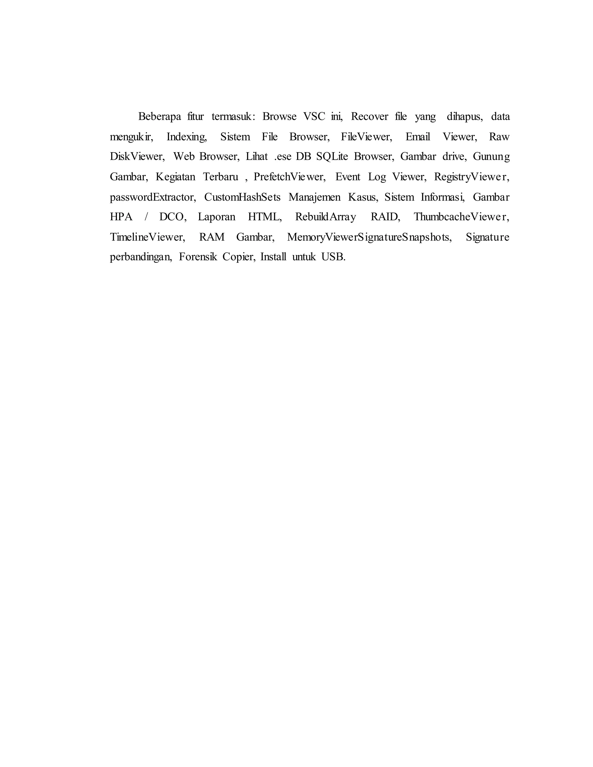 Cara menggunakan os forensic | DOCX