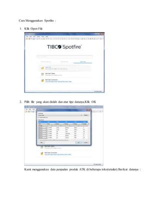 Tutorial use tibco spotfire | PDF