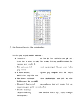 Tutorial use tibco spotfire | PDF