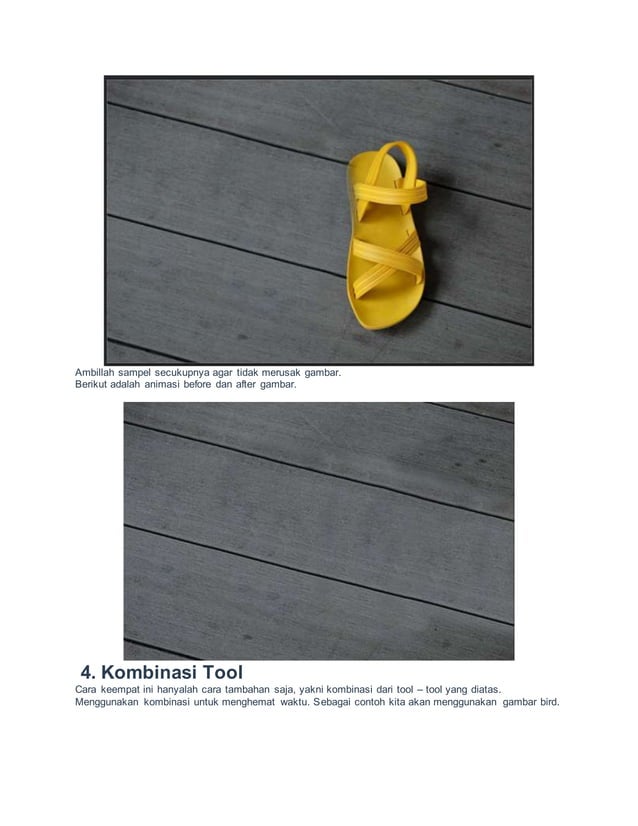 tutorial photoshop indonesia-Cara menghilangkan objek pada foto di photoshop | DOCX