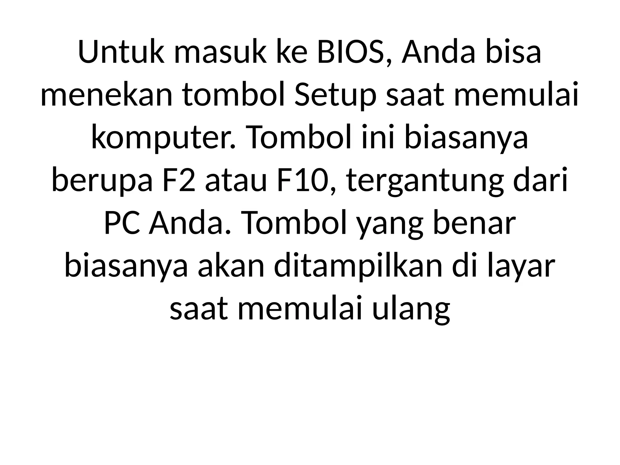 Cara Menghilangkan Tampilan Bios Laptop Pptx