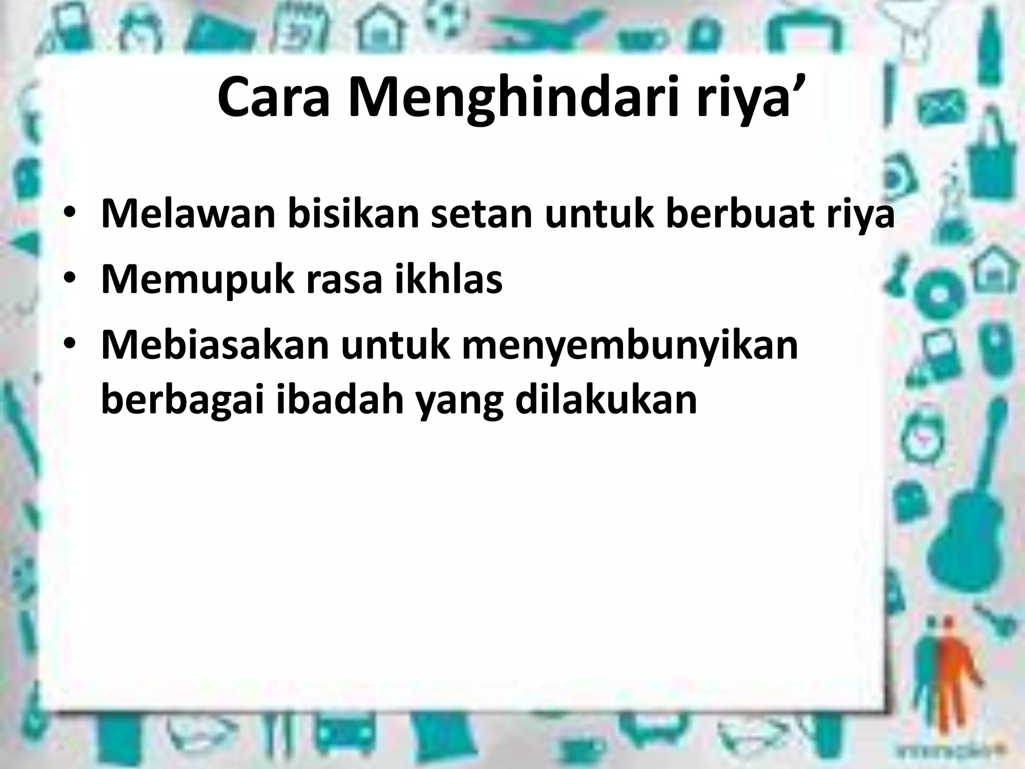 ppt hasad dan riya | PPTX