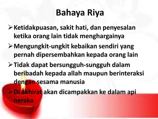 ppt hasad dan riya | PPTX
