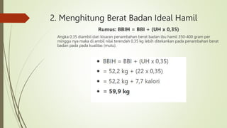 Cara Menghitung Kebutuhan Gizi ibu Hamil.pptx