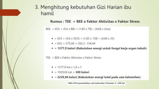 Cara Menghitung Kebutuhan Gizi ibu Hamil.pptx