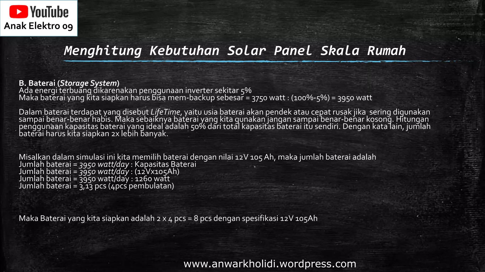 Cara Menghitung Kebutuhan Solar Panel Skala Rumah | PPTX