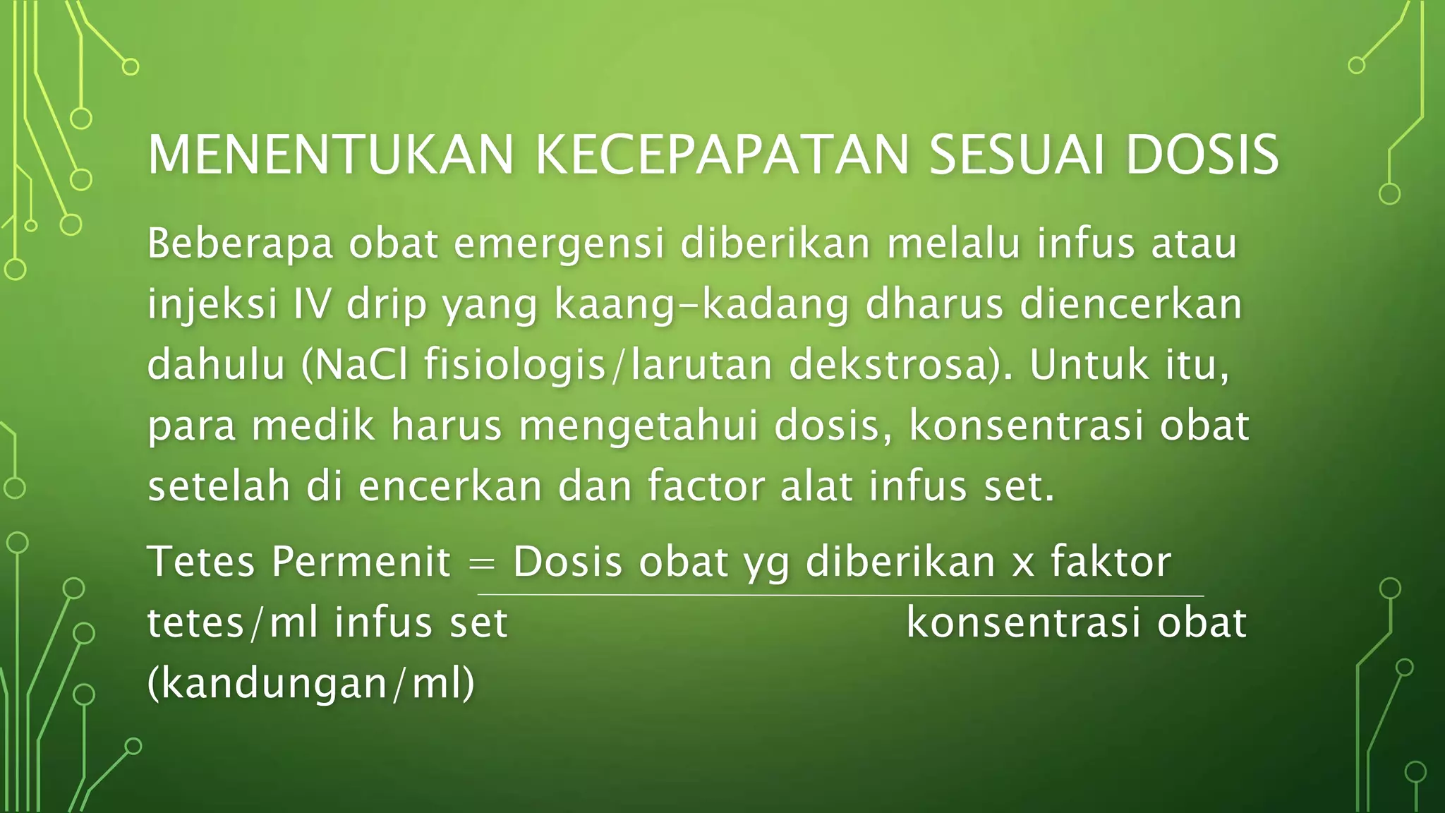 Cara menghitung pemberian cairan infus | PPTX