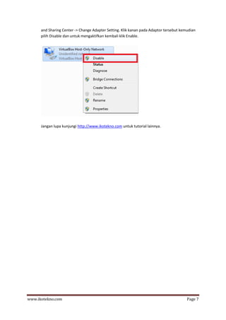 Panduan Cara Menginstall VirtualBox di Windows | PDF