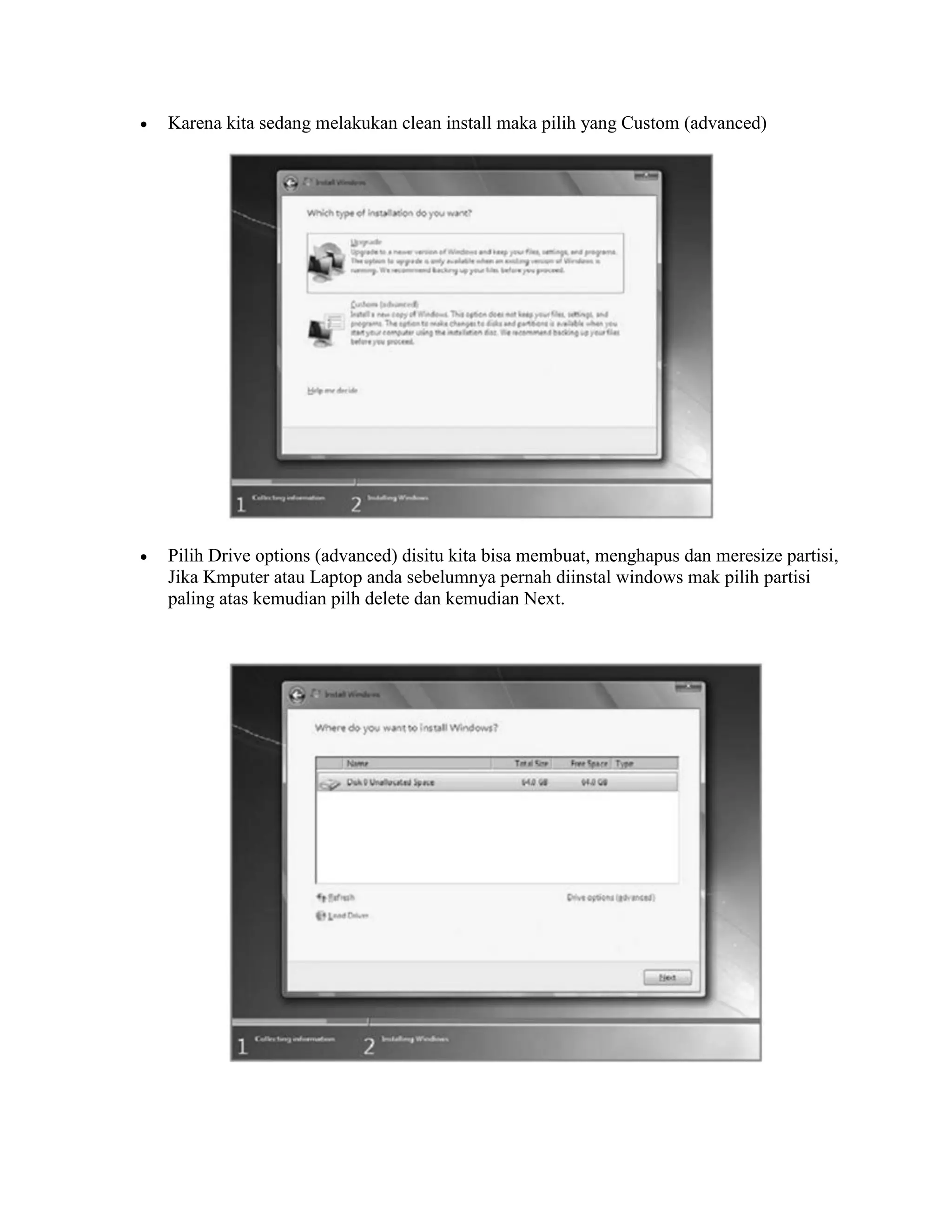 Cara menginstall windows 7 | PDF