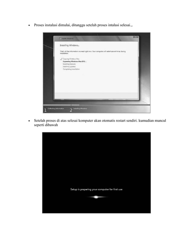 Cara menginstall windows 7 | PDF