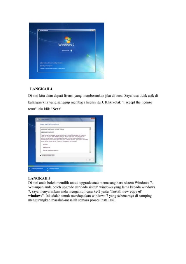 Cara menginstall windows 7 lengkap dengan gambar | DOC