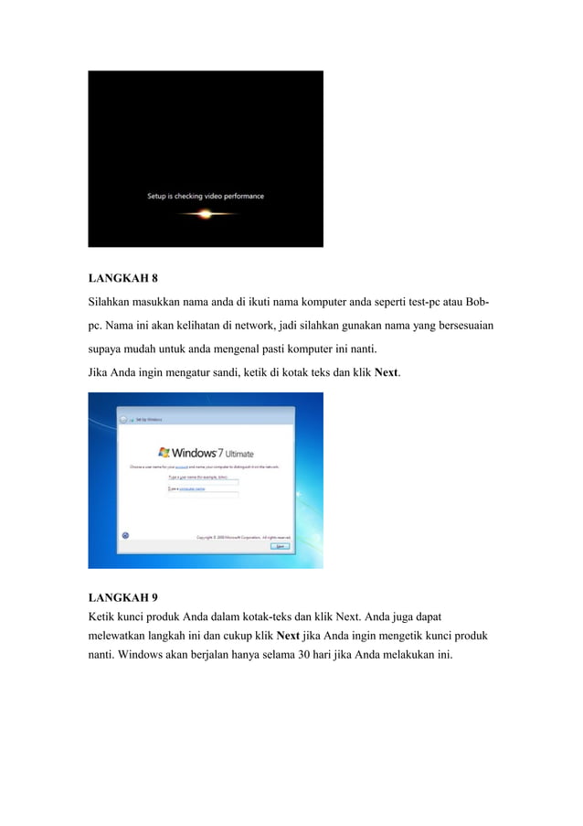 Cara menginstall windows 7 lengkap dengan gambar | DOC
