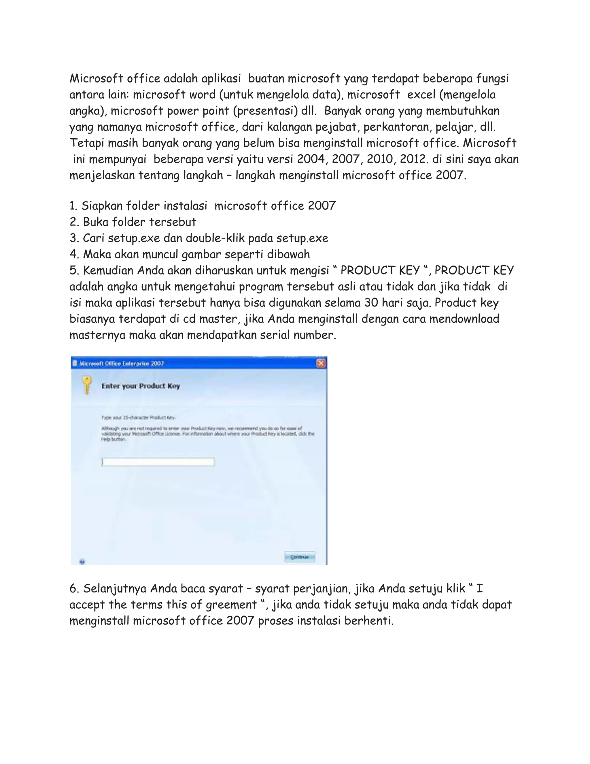 Cara Menginstal Microsoft Office 2007 | DOCX
