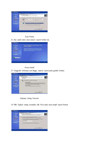 Cara menginstal sistem operasi windows xp | PDF