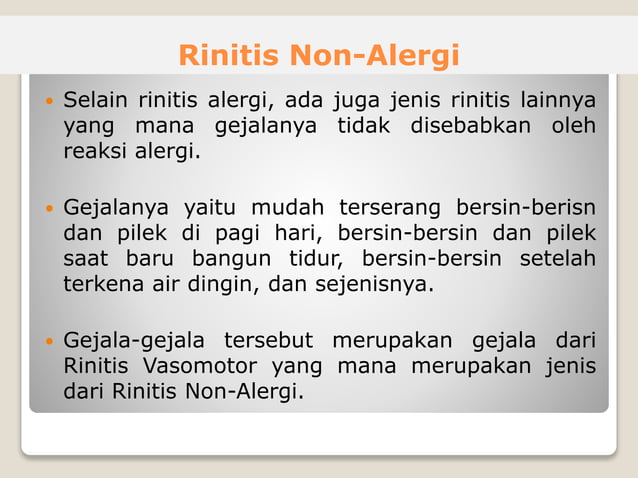 Cara Mengatasi Rinitis Alergi Secara Alami | PPT