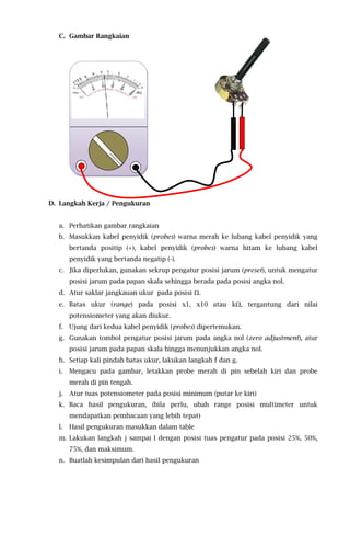 Cara mengukur potensiometer | PDF