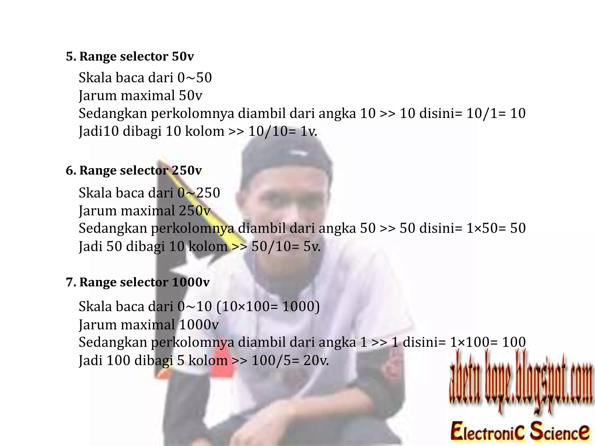 Cara mengunakan analog avo meter | PPTX