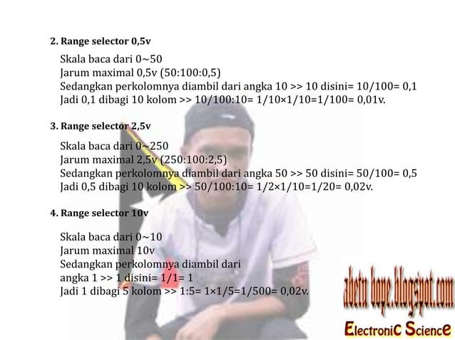 Cara mengunakan analog avo meter | PPTX