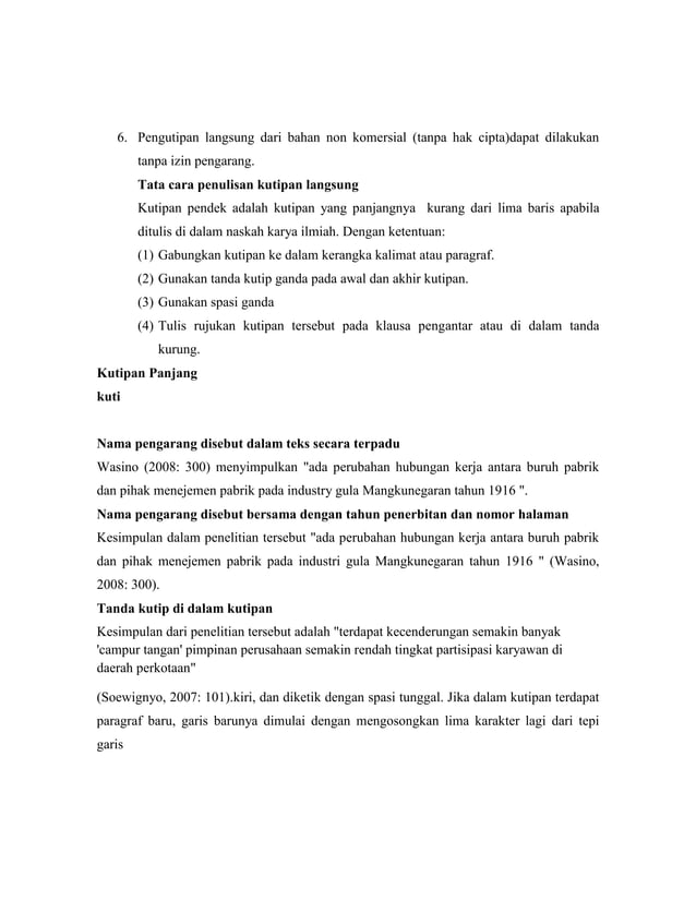 Cara mengutip (TPKI) | PDF