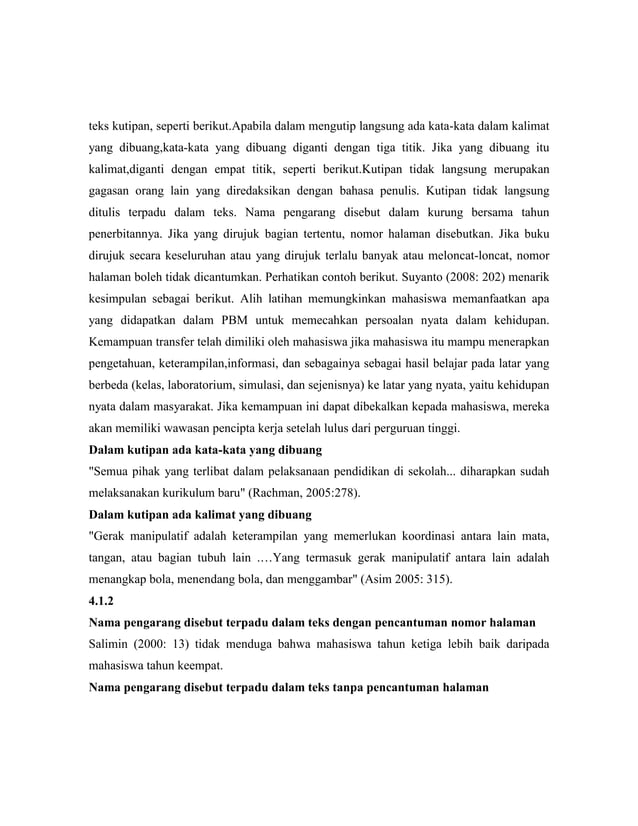 Cara mengutip (TPKI) | PDF