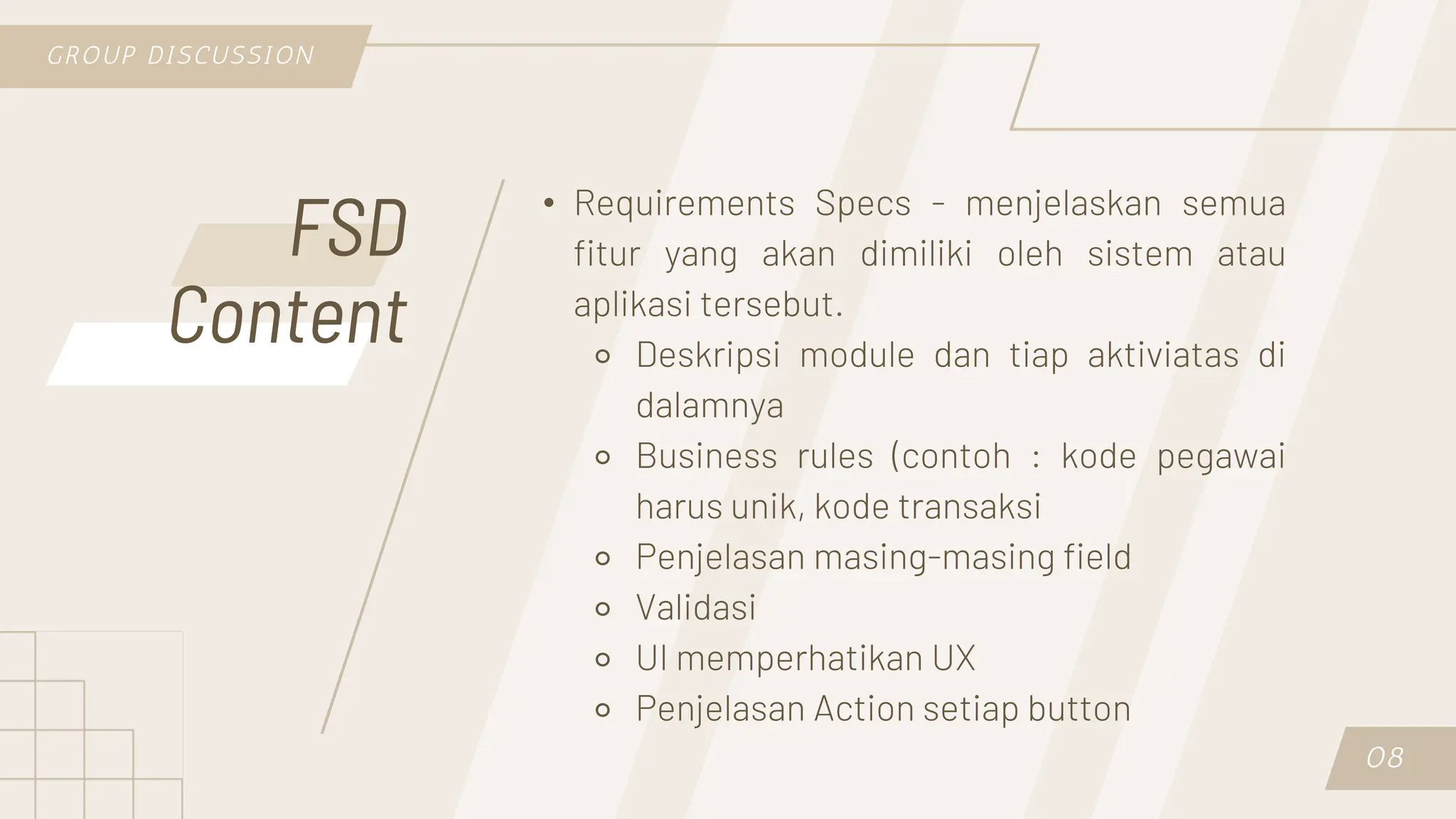 Hal-hal yang perlu diperhatikan dalam pembuatan FSD | PPTX