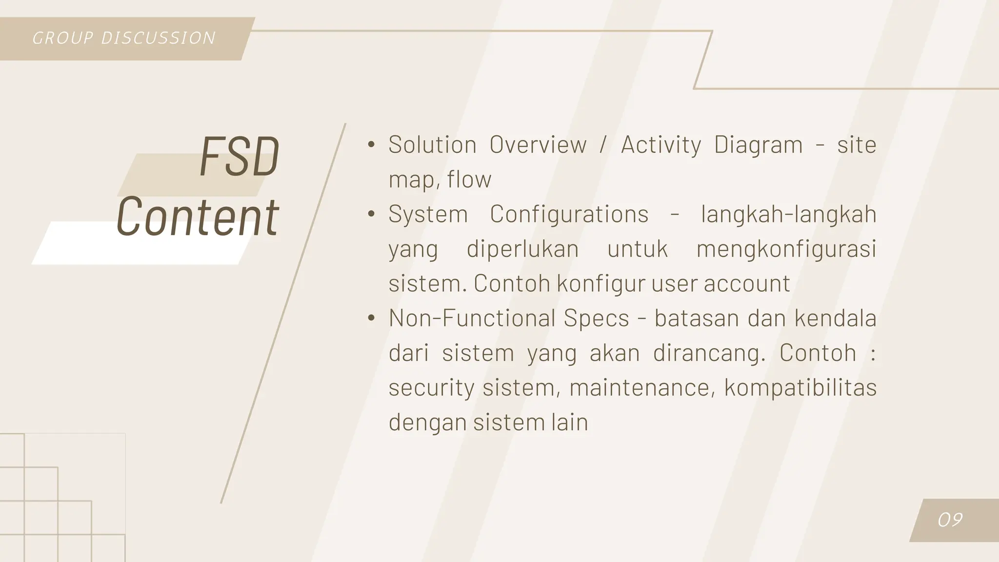 Hal-hal yang perlu diperhatikan dalam pembuatan FSD | PPTX