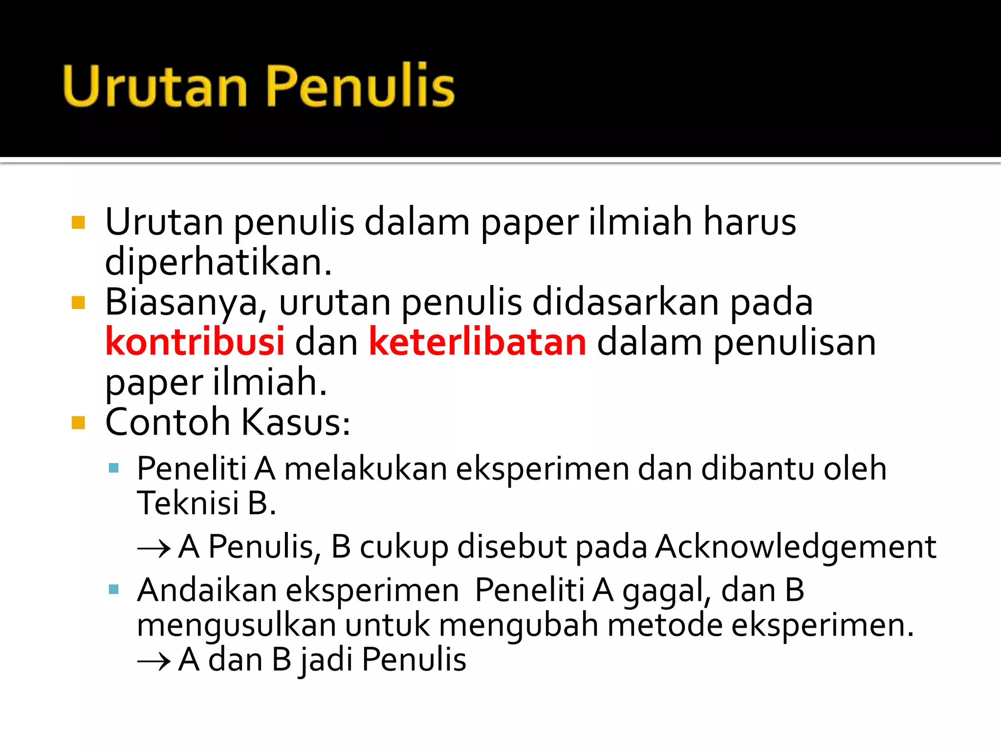 Cara Menulis Paper Ilmiah | PPTX