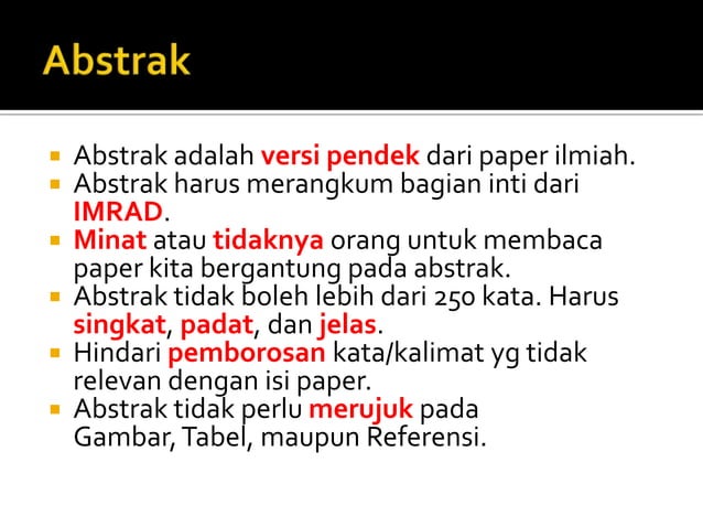 Cara Menulis Paper Ilmiah | PPTX