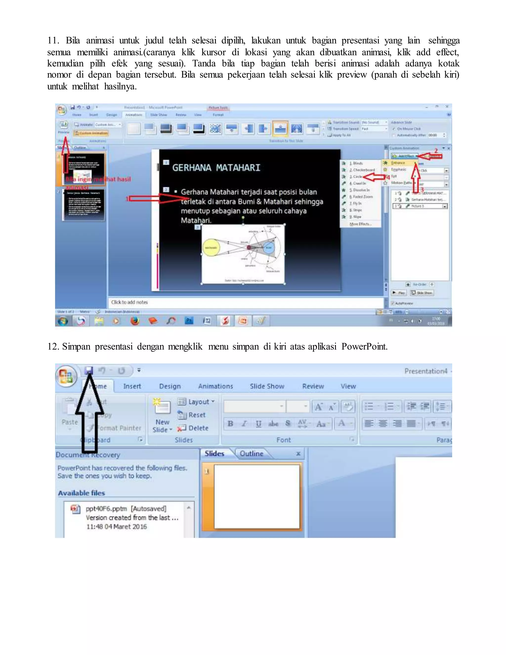Cara mudah belajar microsoft power point | DOCX