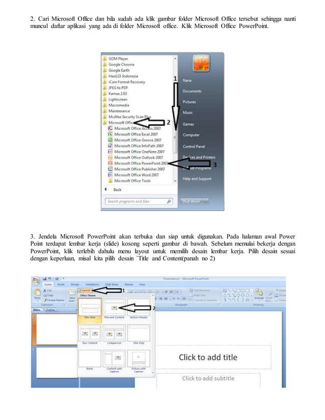 Cara mudah belajar microsoft power point | PDF